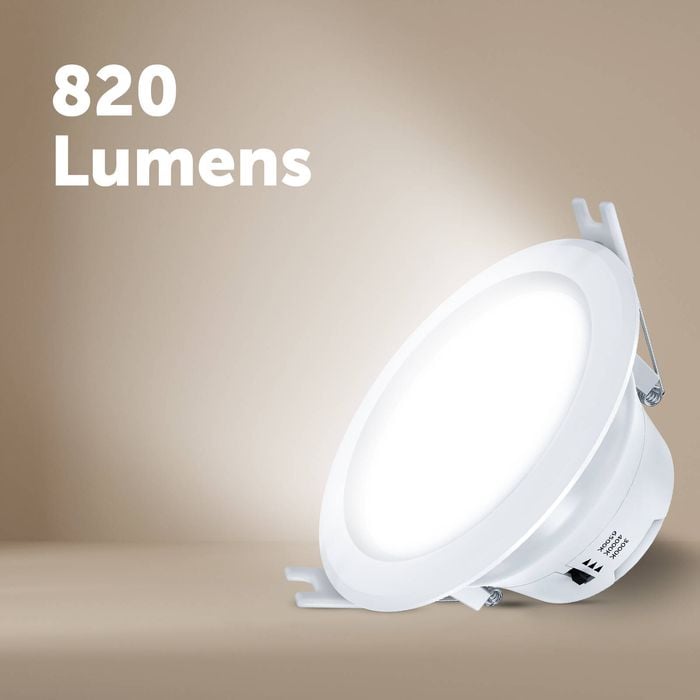 Arlec 9W 92mm Tri-Colour Dimmable LED Downlight Recessed Lens - 2 Pack ...