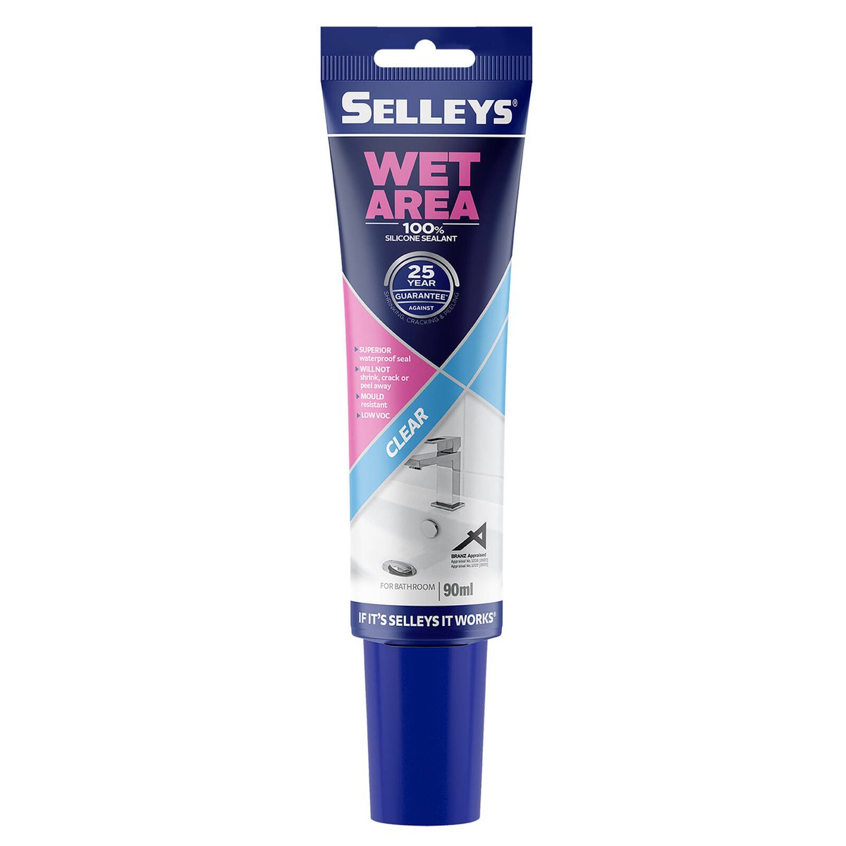Selleys 90ml Wet Area Clear - Bunnings New Zealand