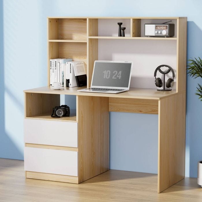 Artiss Computer Desk Office Study Desks Table Bookshelf Drawer ...