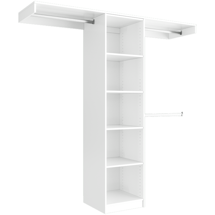 Lugna 1800 - 2100mm White Package 3 Built in Wardrobe Package ...