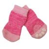 Zeez Non-Slip Sole Knitted Dog Socks Pink Small Set of 4 - Bunnings ...