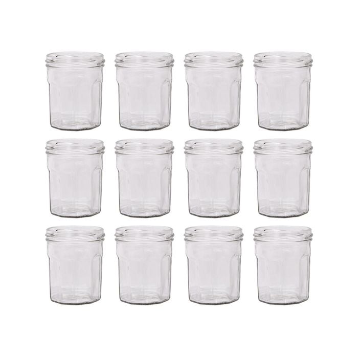 Argon Tableware Glass Jam Jars - 185ml - Pack of 12 - Bunnings Australia