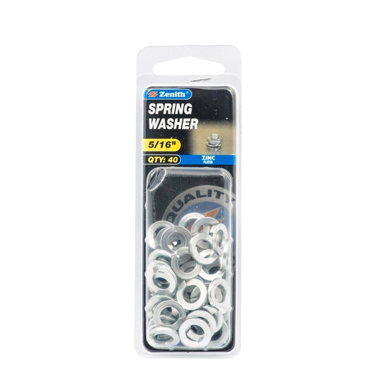 Zenith 5/16" Zinc Plated Spring Washer - 40 Pack - Bunnings New Zealand