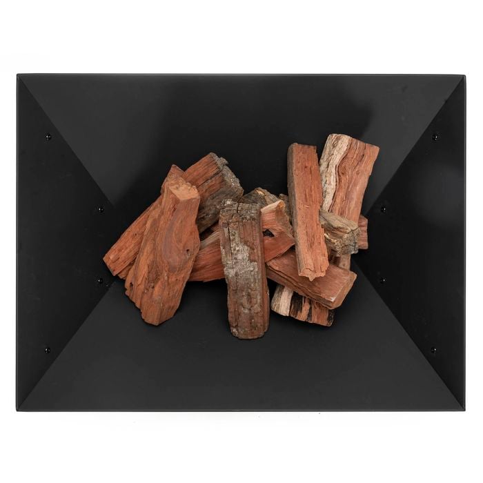 Jumbuck 72cm x 54cm Black Steel Rectangular Fire Pit - Bunnings New Zealand