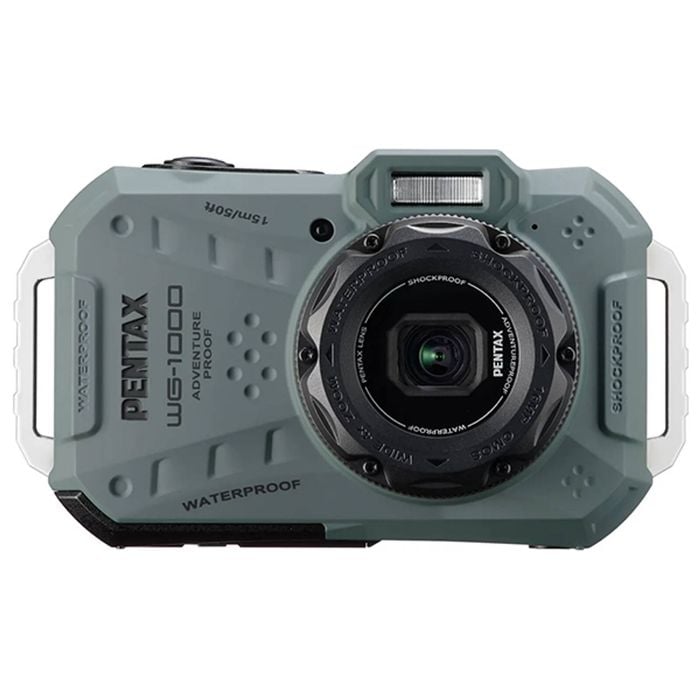 Pentax WG-1000 Waterproof Camera (Olive) - Bunnings Australia