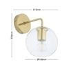 Verve Design Norfolk Wall Light Brass - Bunnings Australia