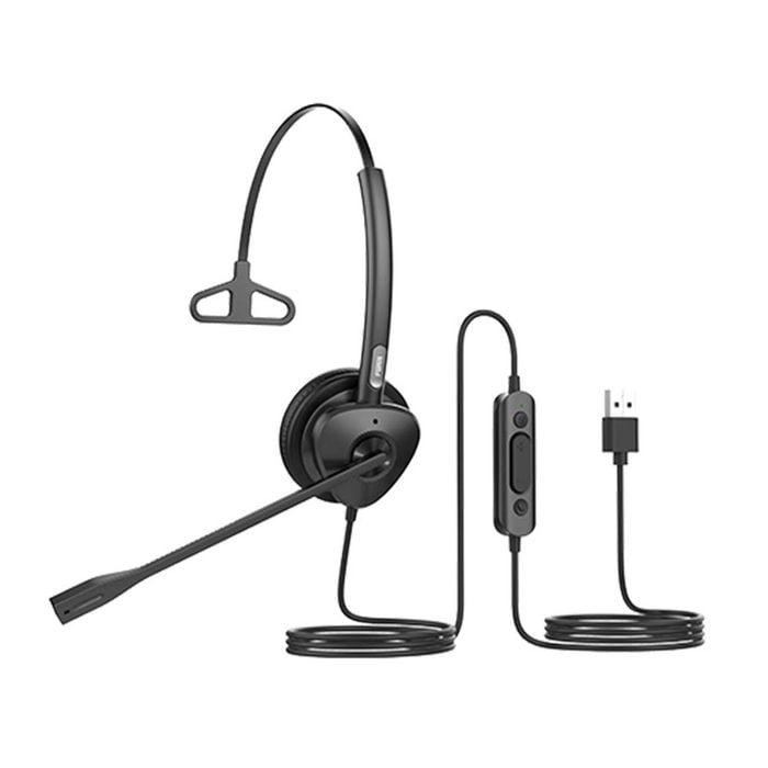 Fanvil HT301-U USB Mono Headset - OverThe Head Design, Suit For Small ...
