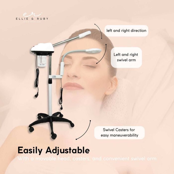 Facial Steamer and Magnifying Lamp 2in1 Beauty Machine Face Spa ...