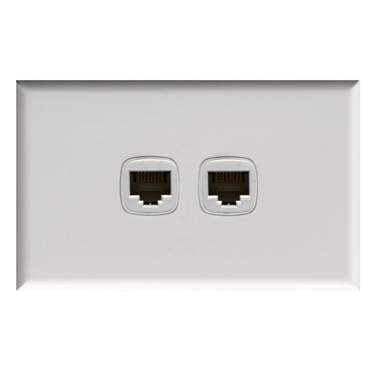 HPM EXCEL 2 Gang RJ45 Data Outlet - Bunnings Australia
