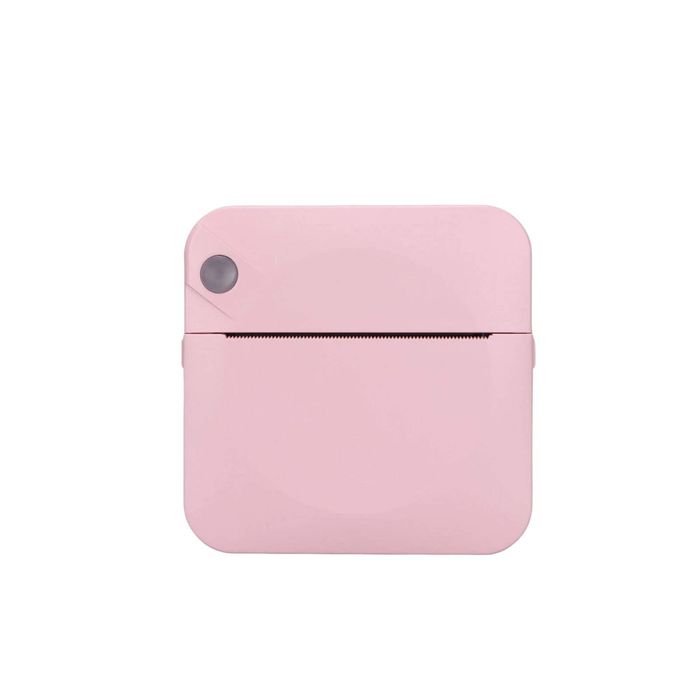 Portable Mini Printer Pink - Inkless Bluetooth Phone Pocket Thermal ...