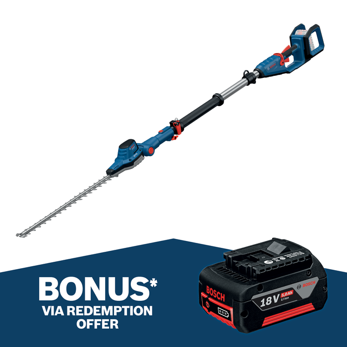 Bosch 18V Professional 50cm Pole Hedge Trimmer w/Anti-blocking - Skin ...