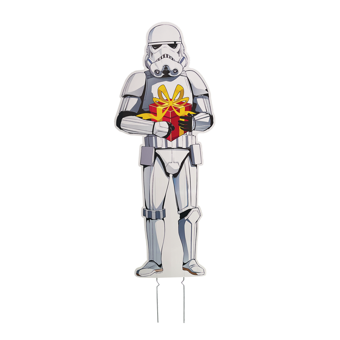 Star Wars Festive Stormtrooper 1m Corflute Garden Sign - Bunnings Australia