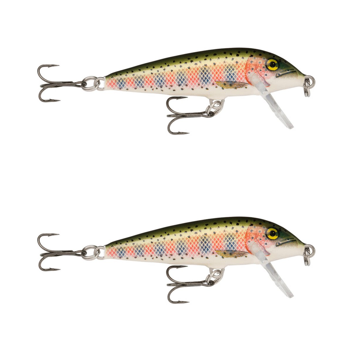 2x Rapala 3cm Countdown Sinking Hardbody Balsa Fishing Lures - Rainbow Trout - Bunnings Australia