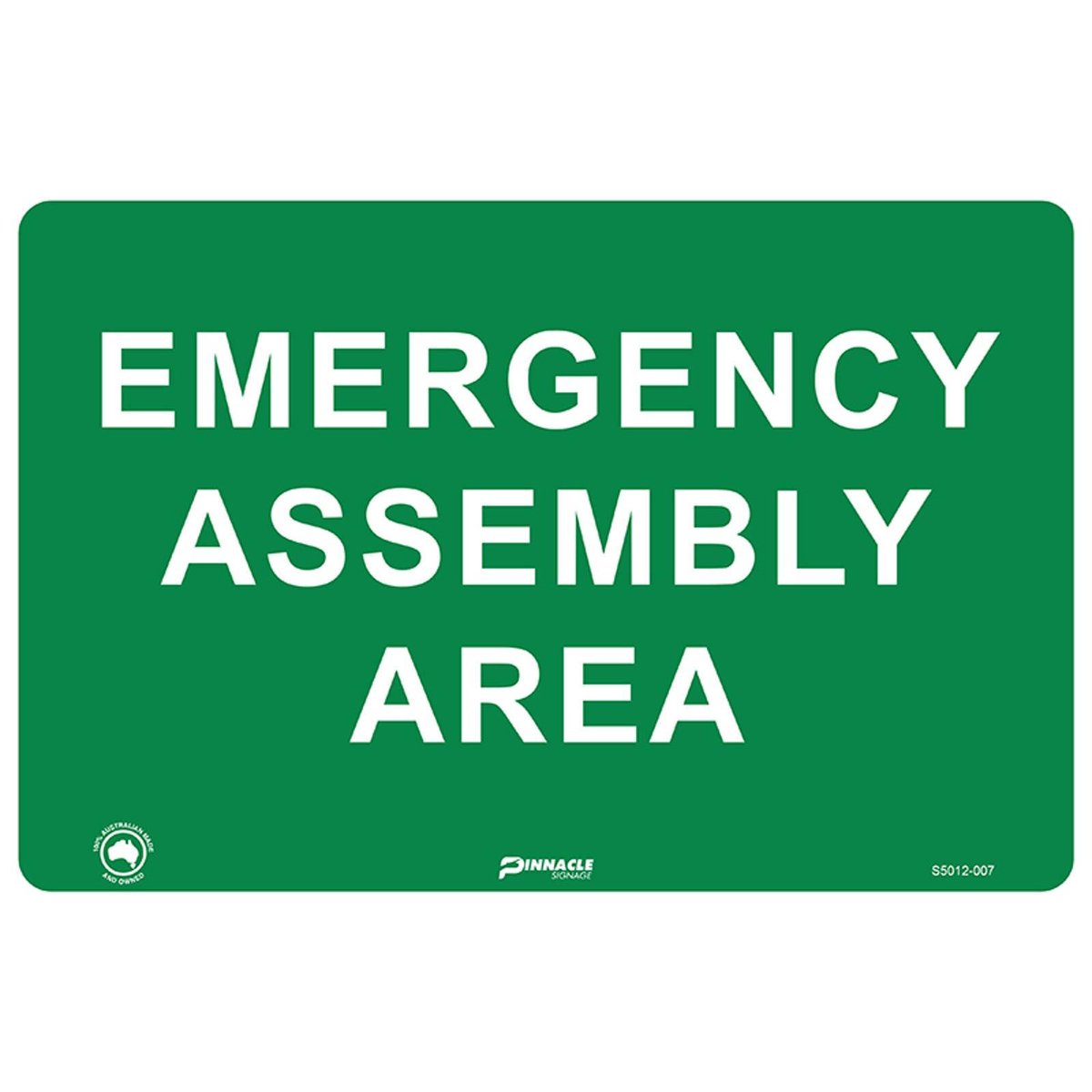 Pinnacle 300 x 200mm Poly Emergency Assembly Area Sign - Bunnings Australia
