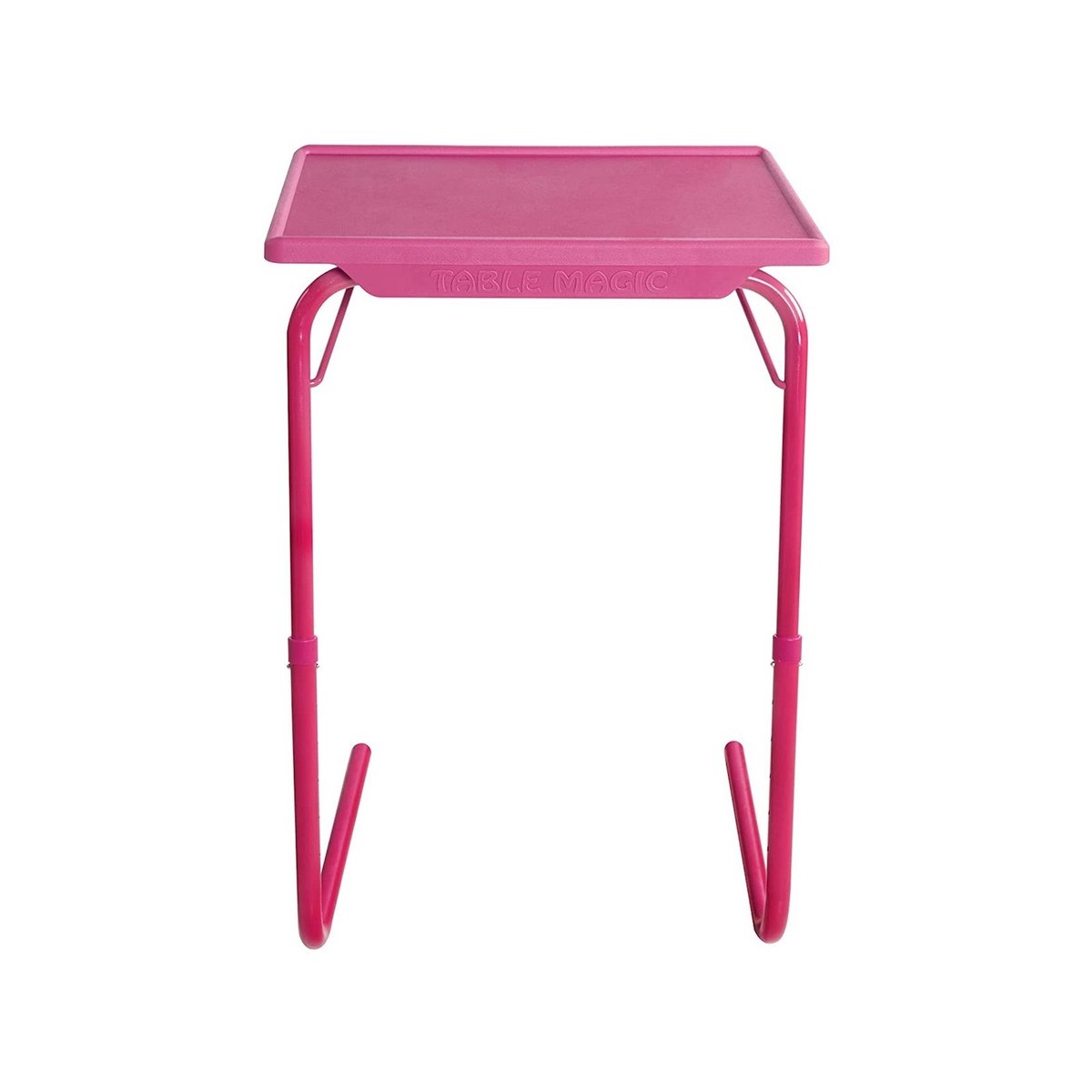 TABLE BUDDY 52.50x40x73cm Adjustable Folding Table - Pink - Bunnings ...
