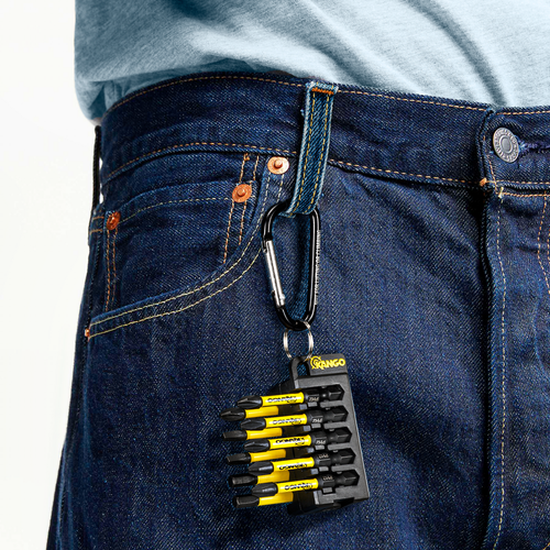 Kango 10-Piece HyperTorque Impact Driver Bit Set with Bit Holder ...