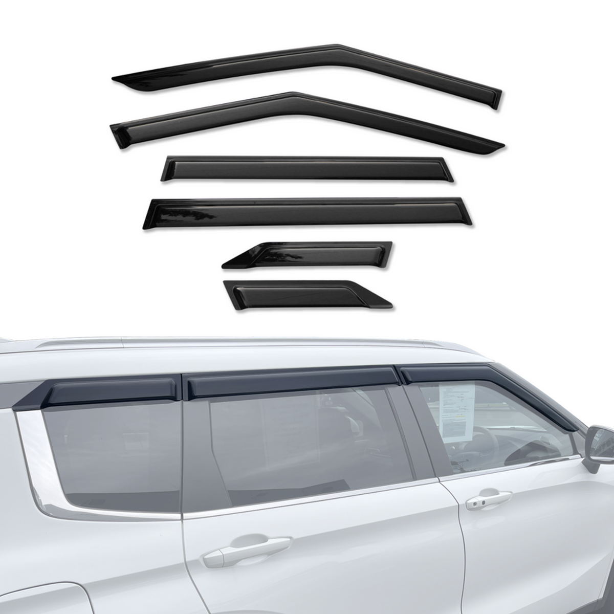 AUSGO Luxury Weather Shields for Mitsubishi Outlander ZM Series 2021 ...