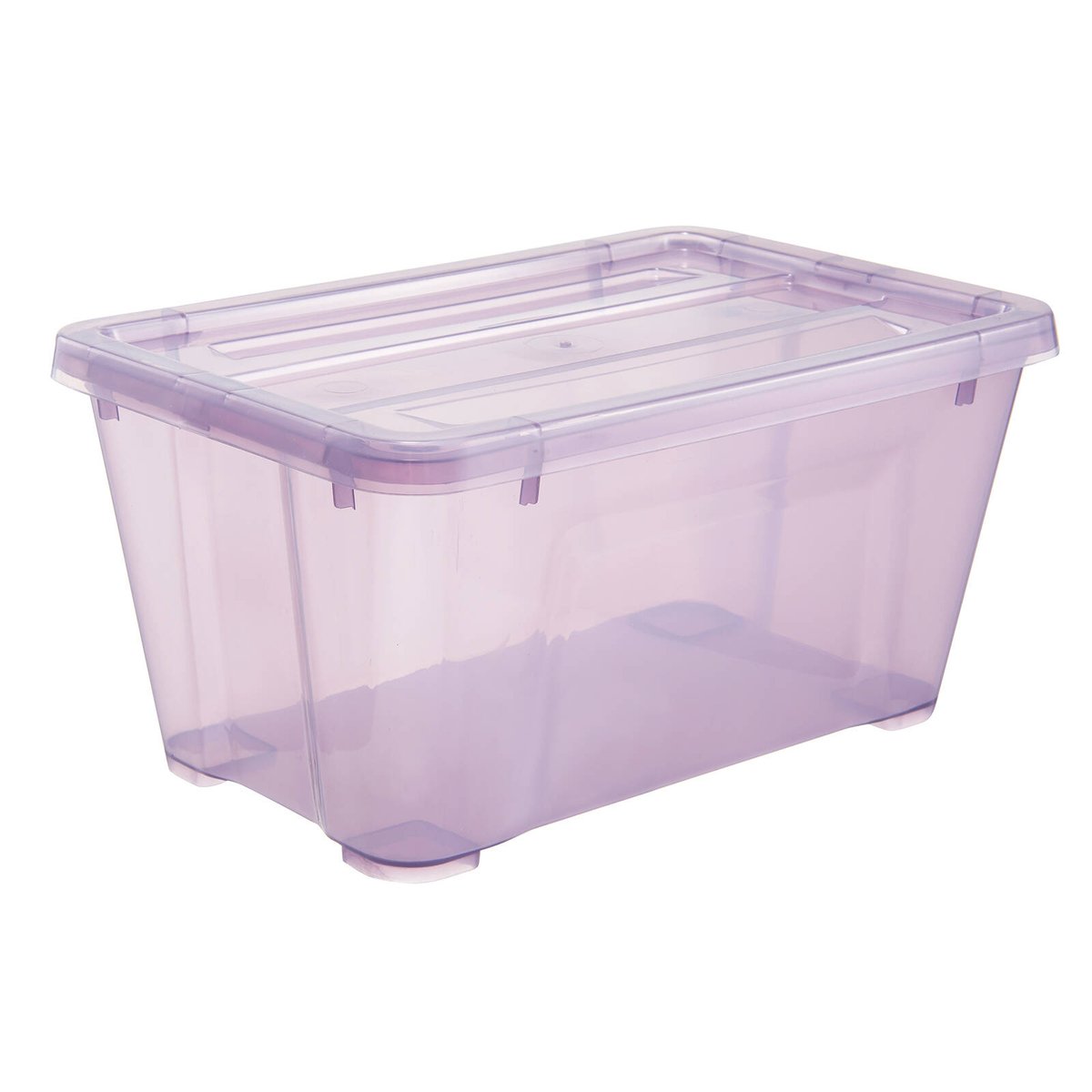 All Set 5L Purple Translucent Modular Storage Container - Bunnings ...