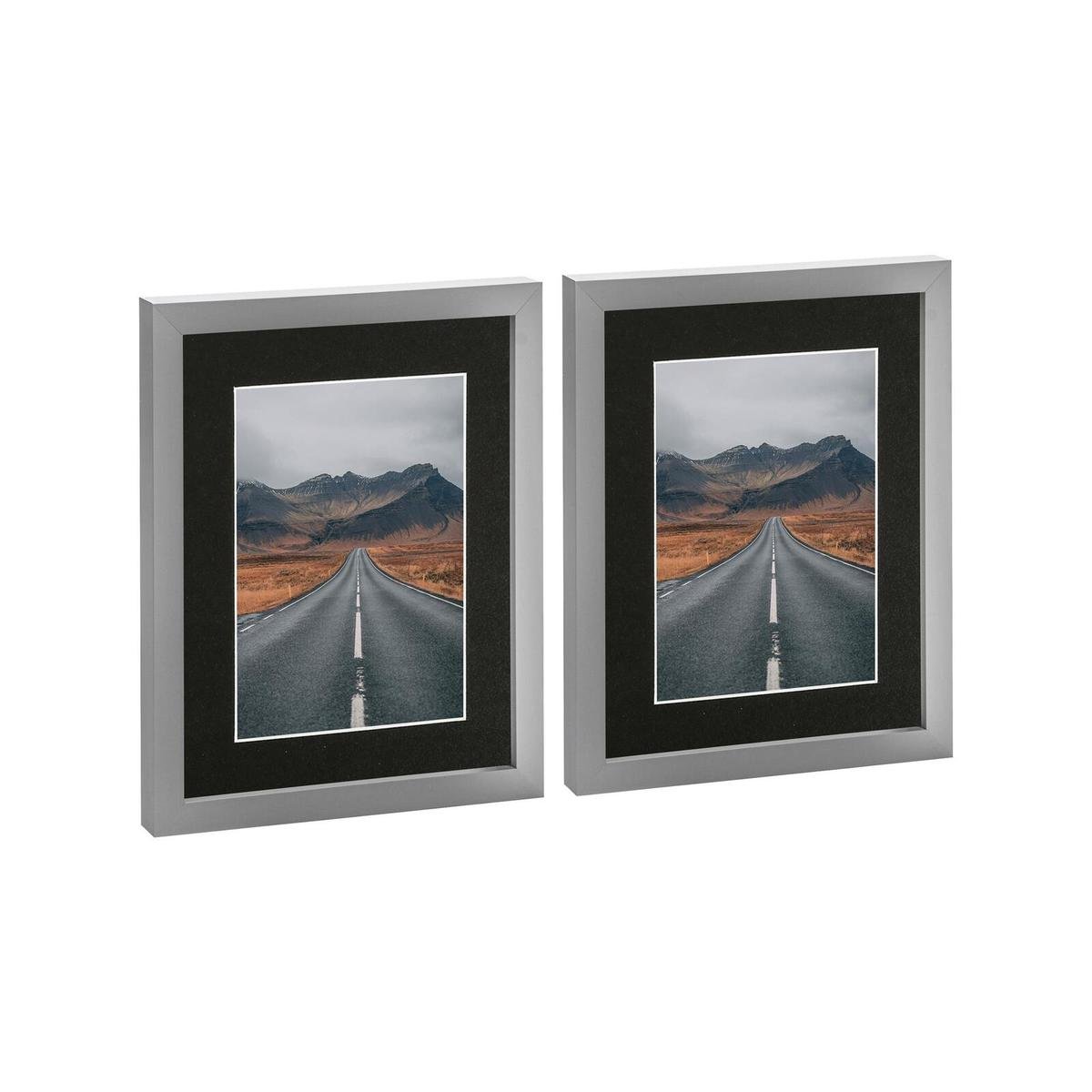 Nicola Spring Photo Frames with 5" x 7" Mount - 8" x 10" - Grey - Pack ...