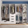 LUGNA Harmony Walk-in Wardrobe White | Bunnings Warehouse - Bunnings ...
