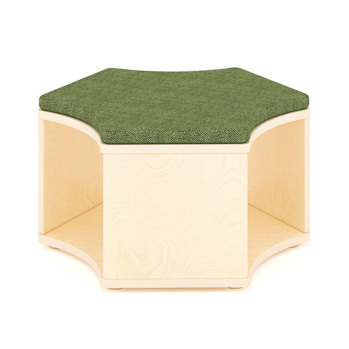 Jooyes Puzzle Series Kids Polygon Book Storage Bench with Cushion ...