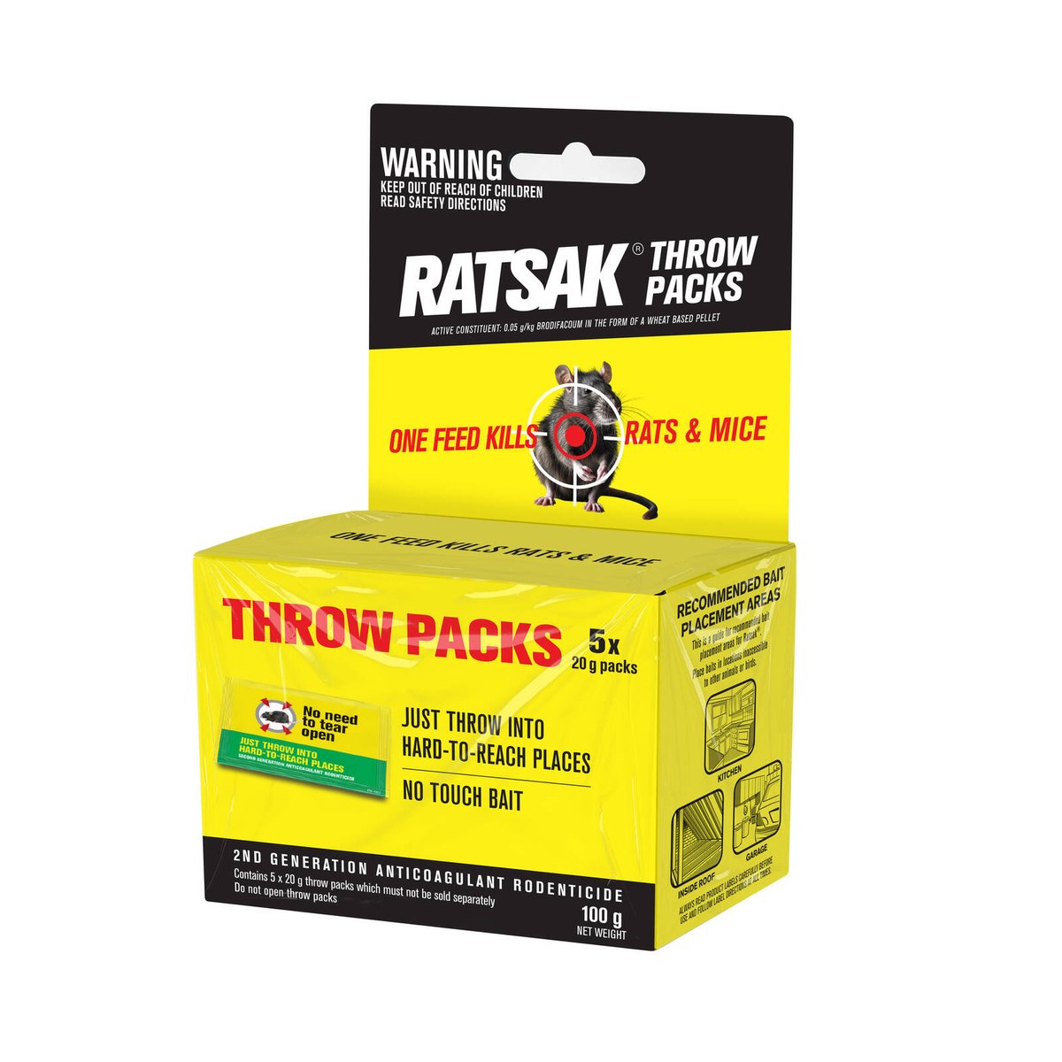 Ratsak Throw Pack - 5 Pack - Bunnings New Zealand