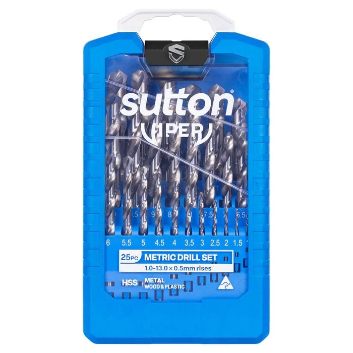 Sutton Tools 1.0mm - 13.0mm Viper Metric Drill Bit Set 25 Piece ...