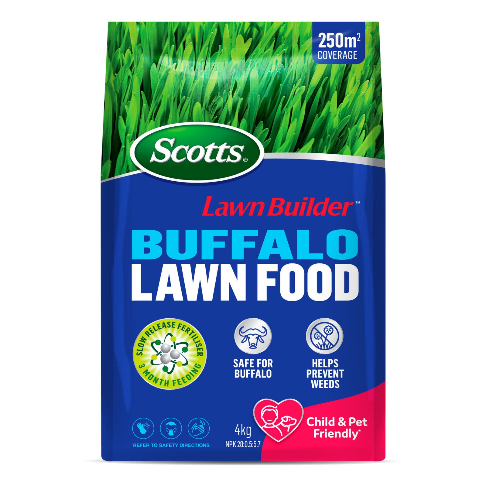 Scotts Lawn Builder 4kg Buffalo Lawn Food Bunnings Australia