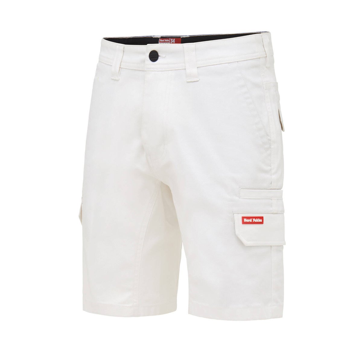 Hard Yakka Size 77R White 3056 Stretch Canvas Short - Bunnings Australia