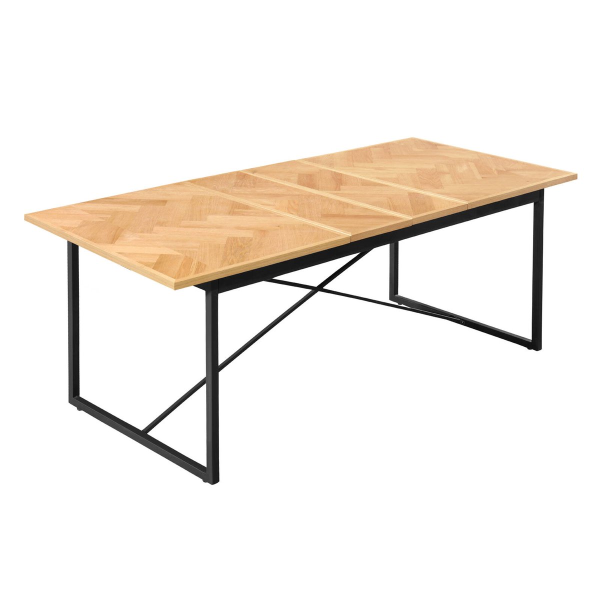 Levede Extendable Steel Legs Dining Table 1.5M to 2M - Bunnings Australia