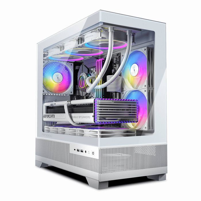 Antec CX500M ARGB White Seamless Micro-ATX Case [CX500MARGBWH ...