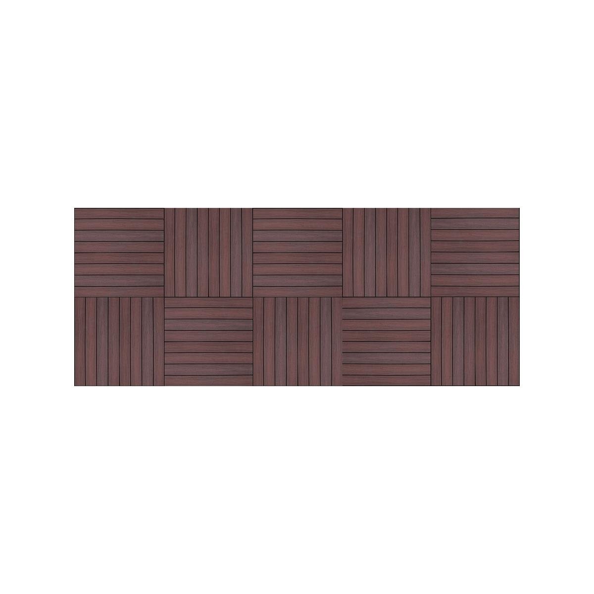 5720 x 2288mm Modular Decking Riverbank Red Composite Ekodeck Designer ...