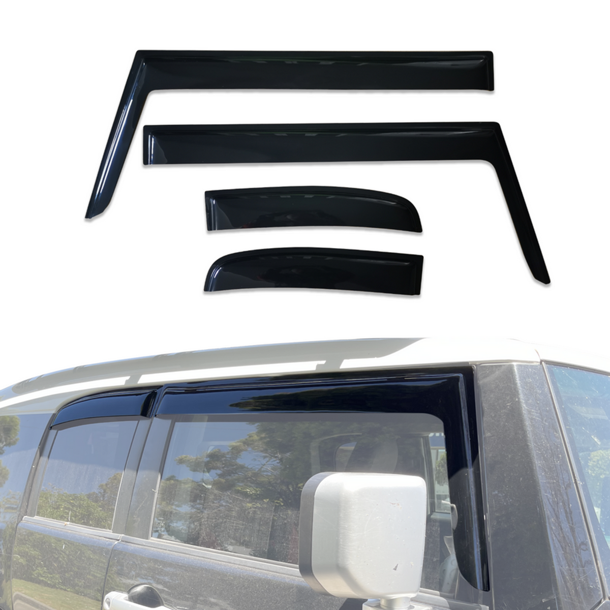 AUSGO Weather Shields for Toyota FJ Cruiser 2011-2019 Weathershields ...