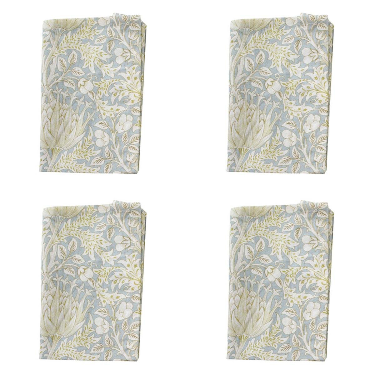 4PK LVD Cotton Stonewash 45cm Square Table Napkin - Artichoke Blue ...