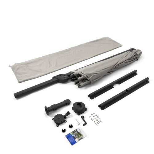 Coolaroo 3m Smoke Round Mindil Cantilever Umbrella - Bunnings Australia