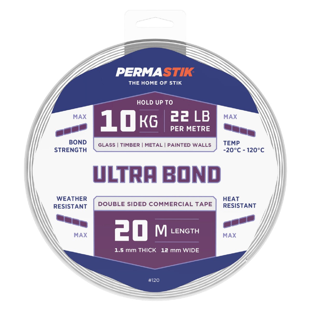 Permastik 20m x 12mm Ultra Bond Mounting Tape - Bunnings New Zealand