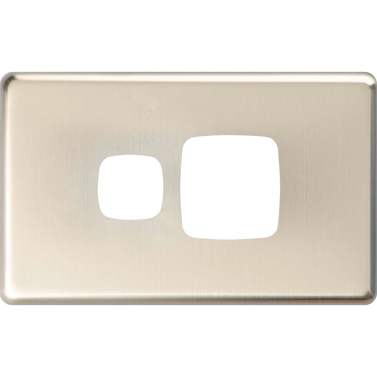 HPM EXCEL Single Powerpoint Coverplate - Stainless Steel - Bunnings ...