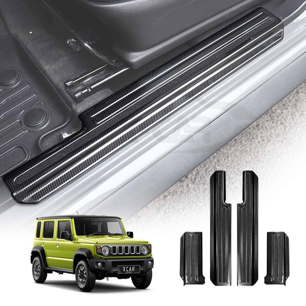 Door Sill Plate Protector Set for Suzuki Jimny XL 5-Door 2023-Onwards ...