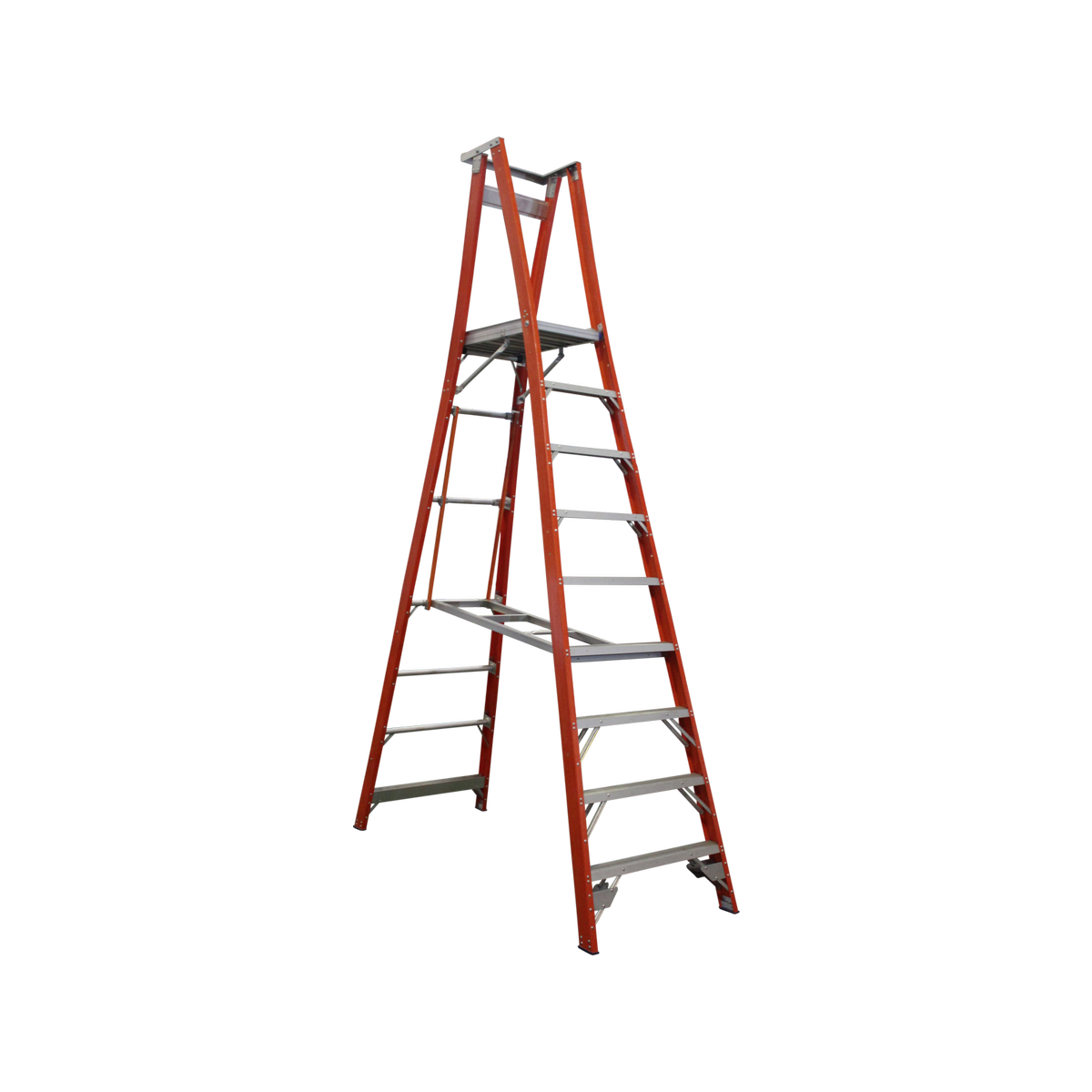Indalex 2.7m 150kg Pro Series Industrial Aluminium Platform Ladder ...