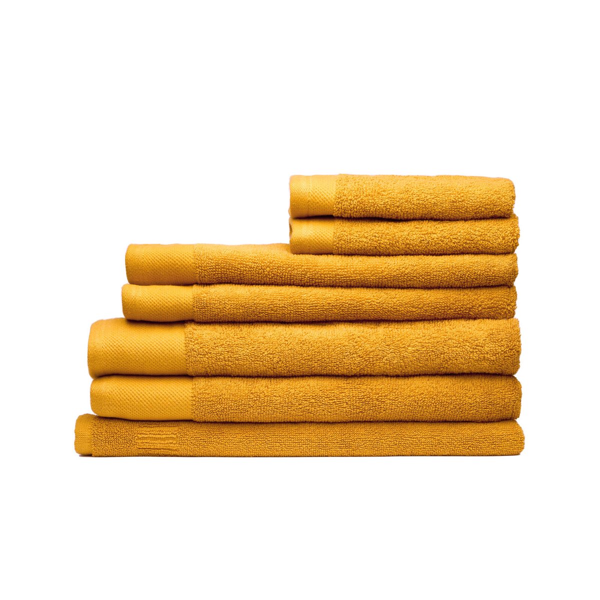 Sheraton Luxury Maison – 7 Piece Mustard Towel Pack - Bunnings Australia