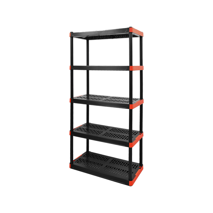 Pinnacle 1830 x 915 x 410mm 5 Tier Heavy Duty Plastic Shelving Unit ...