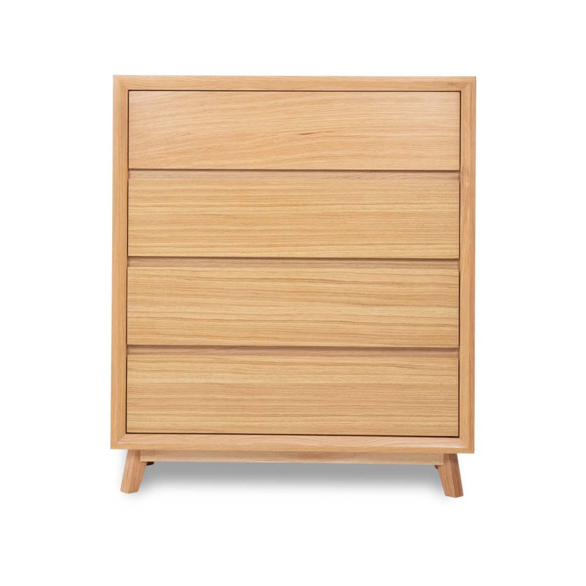 Courtney White Oak 4 Drawer Tallboy - Bunnings Australia