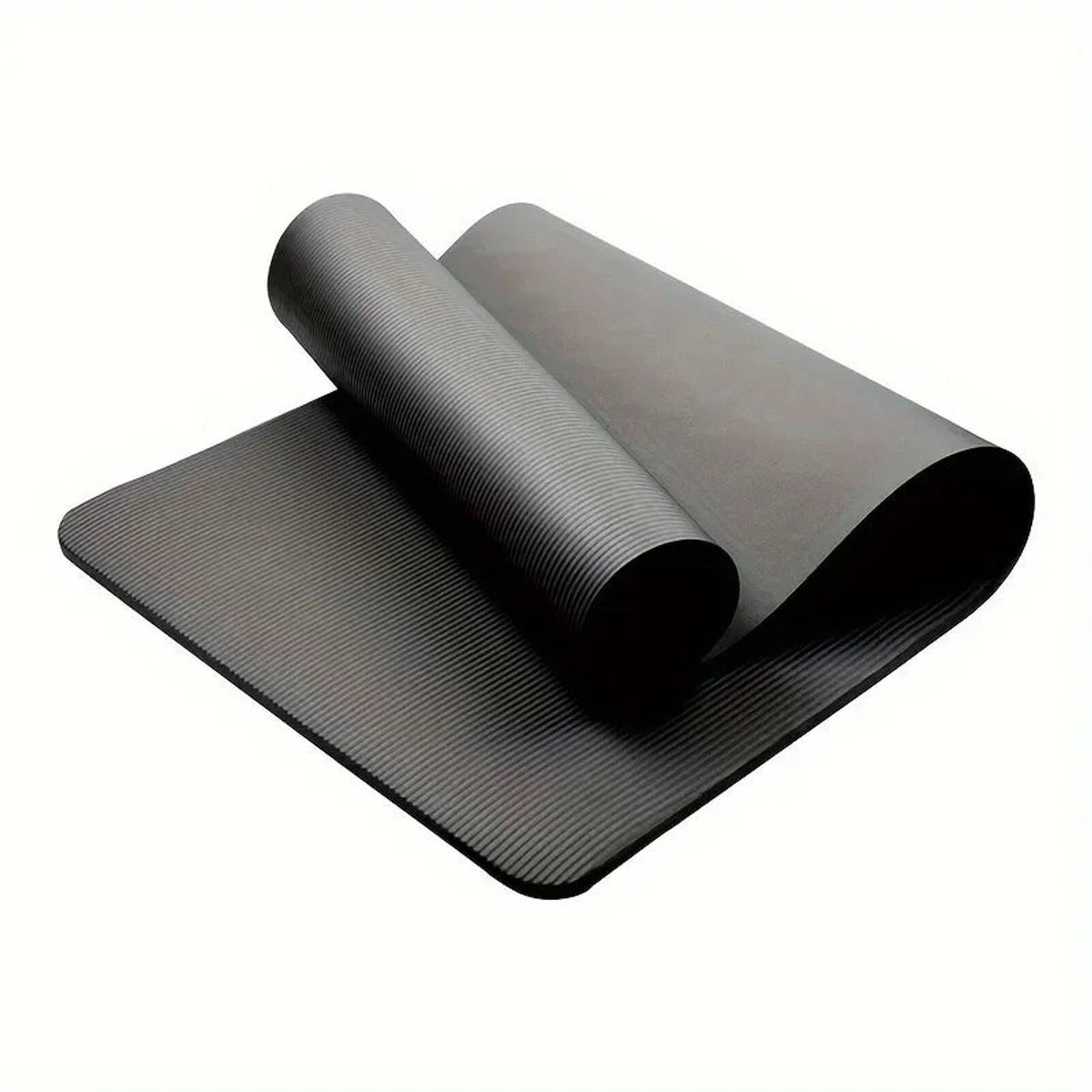 NNEOBA Extra Thick Non Slip Yoga Mat Durable NBR Rubber Black ...