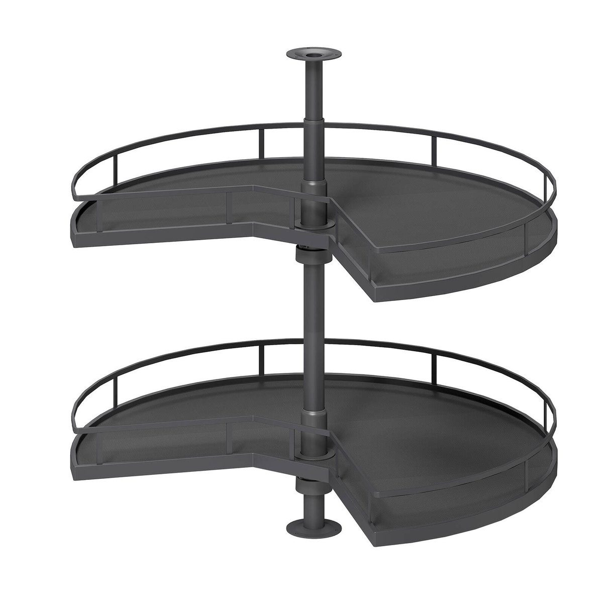 Kaboodle Corner Rotating Tray 2 Tier Solid Shelf - Bunnings Australia