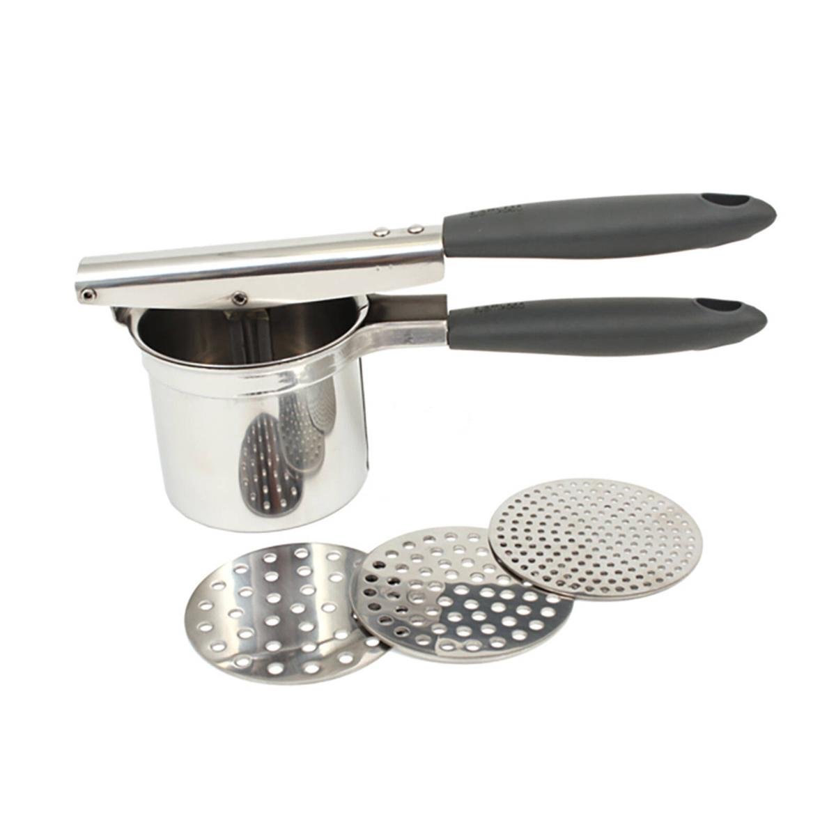 Appetito Stainless Steel Potato Ricer W/ 3 Discs Home Kitchen Cooking ...