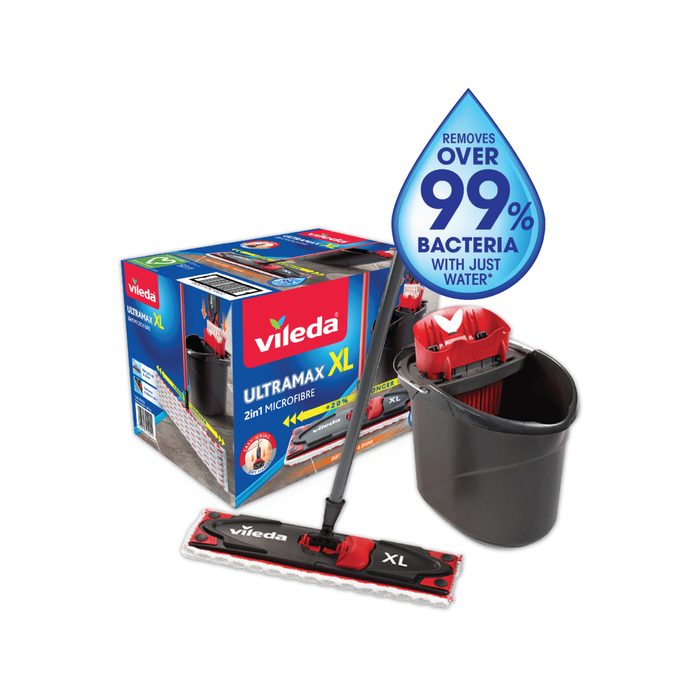 Vileda UltraMax XL Flat Mop & Bucket System - Bunnings Australia
