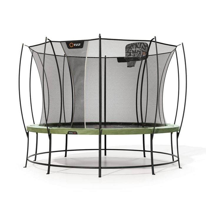 VULY Ultra 2 Pro Large 14ft Trampoline with Enclosure - Round Kids Trampolines Bundle With ...