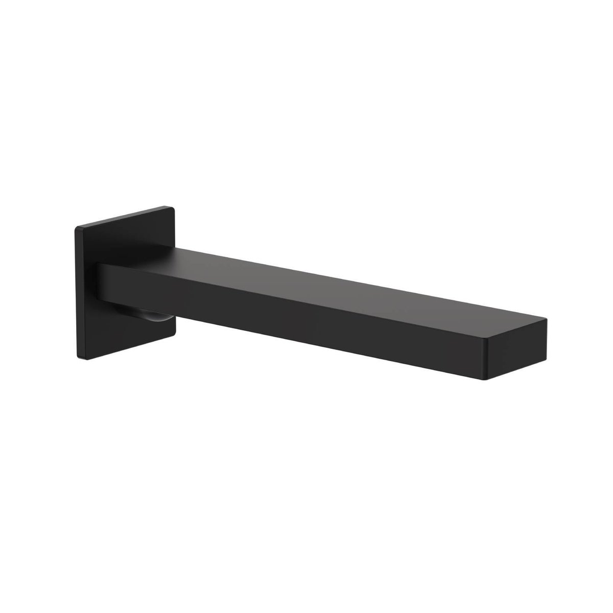 Clark Matte Black Lead Free Square Wall Basin/Bath Outlet 220mm ...