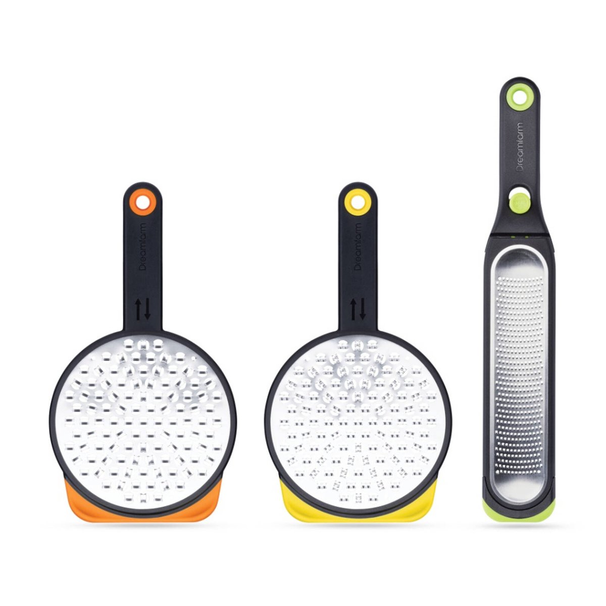 Dreamfarm Grater & Zesting Set. Ograte Medium / Coarse aond Ozest ...