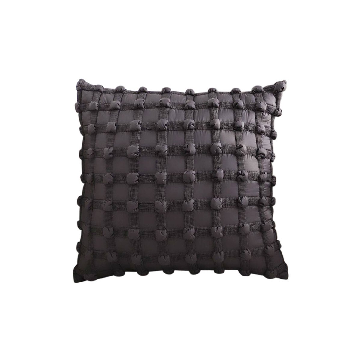 SOGA 50cm Black Medieval-style Puff Rivet Square Product Throw Pillow ...